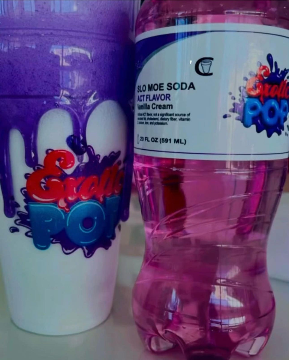 Slo Moe X Exotic Pop Act Flavor Vanilla Cream Soda – Exotic Pop ...