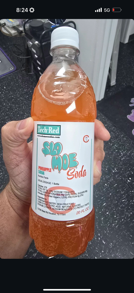 Slo Moe Act Flavor Tech Red Pineapple Soda – Exotic Pop Distribution, LLC