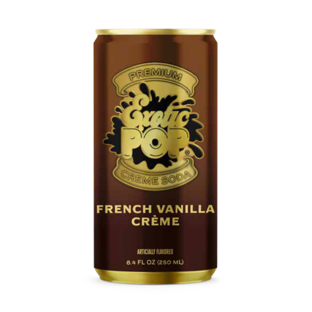Exotic Pop Premium French Vanilla Crème 8.4oz Cans – Exotic Pop ...