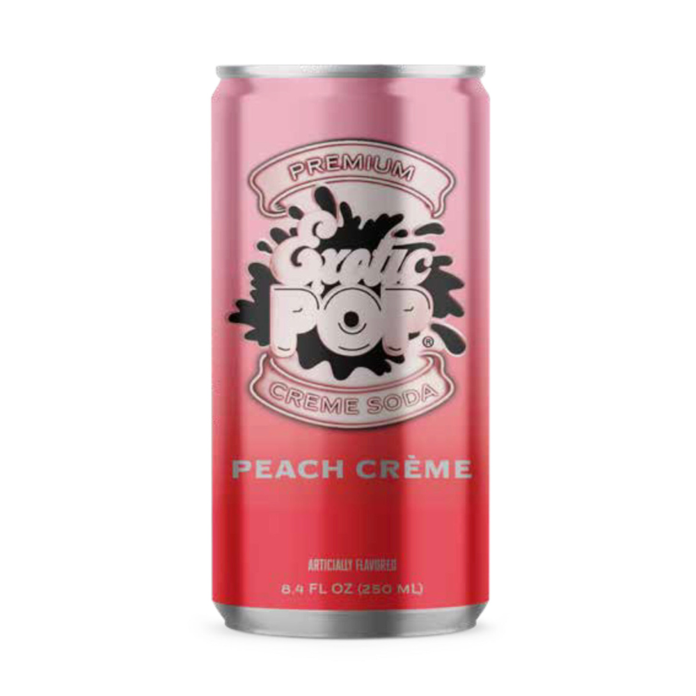 Exotic Pop Premium Peach Crème 8.4oz Cans – Exotic Pop Distribution, LLC